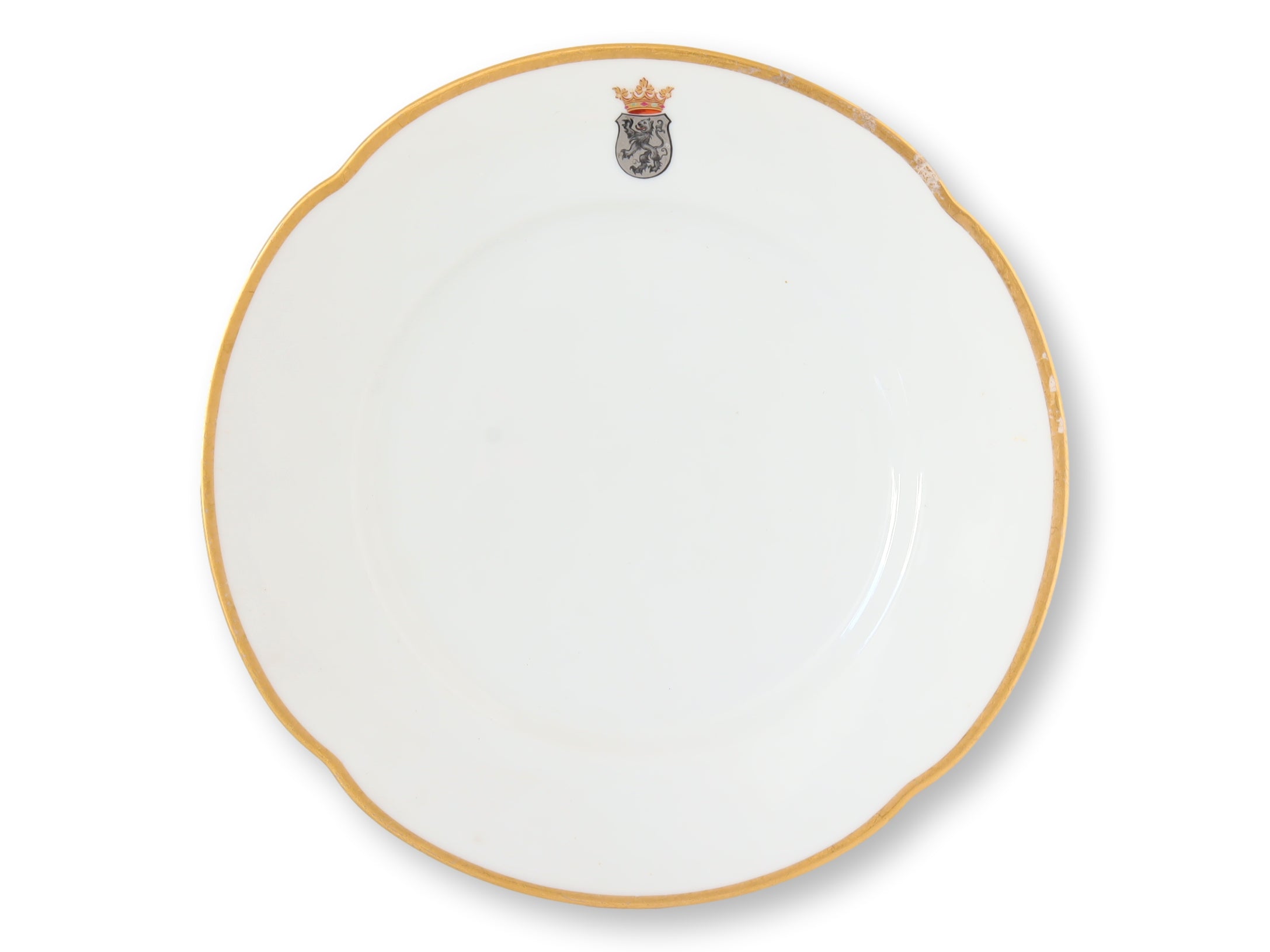 English Porcelain Crested Dinner Plates – Rose Victoria Antiques